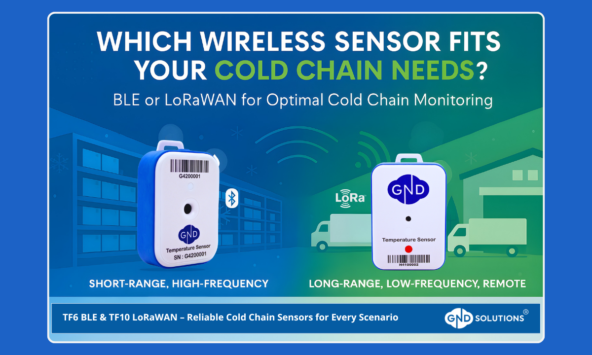 BLE vs LoRaWAN: Which Wireless Sensor Fits Your Cold Chain Needs? | GND Solutions